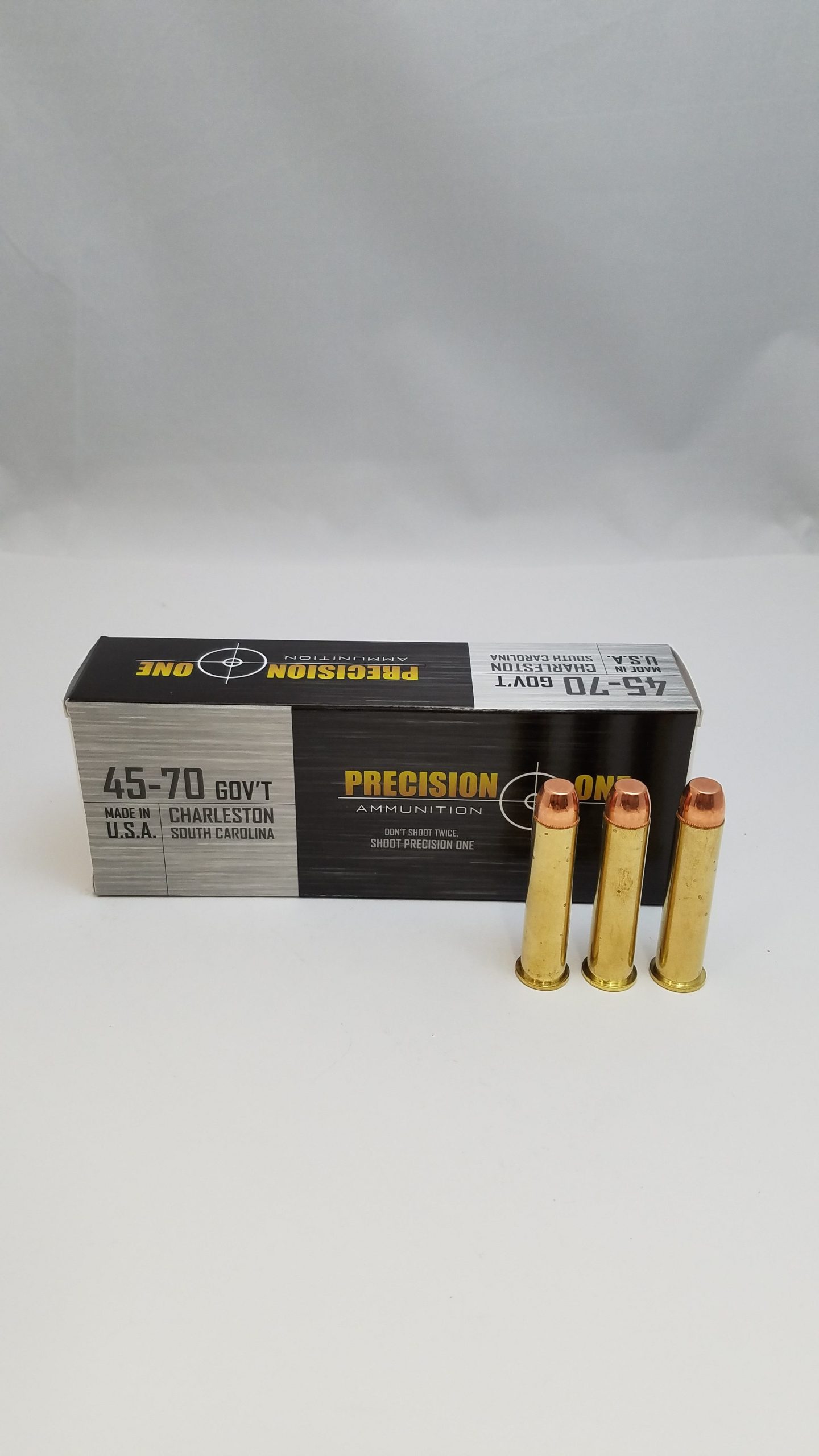 Precision One 45-70 GOV’T 350 grain FP Flat Point Trapdoor (20 rd box ...